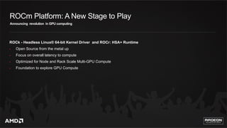 AMD It's Time to ROC | PDF