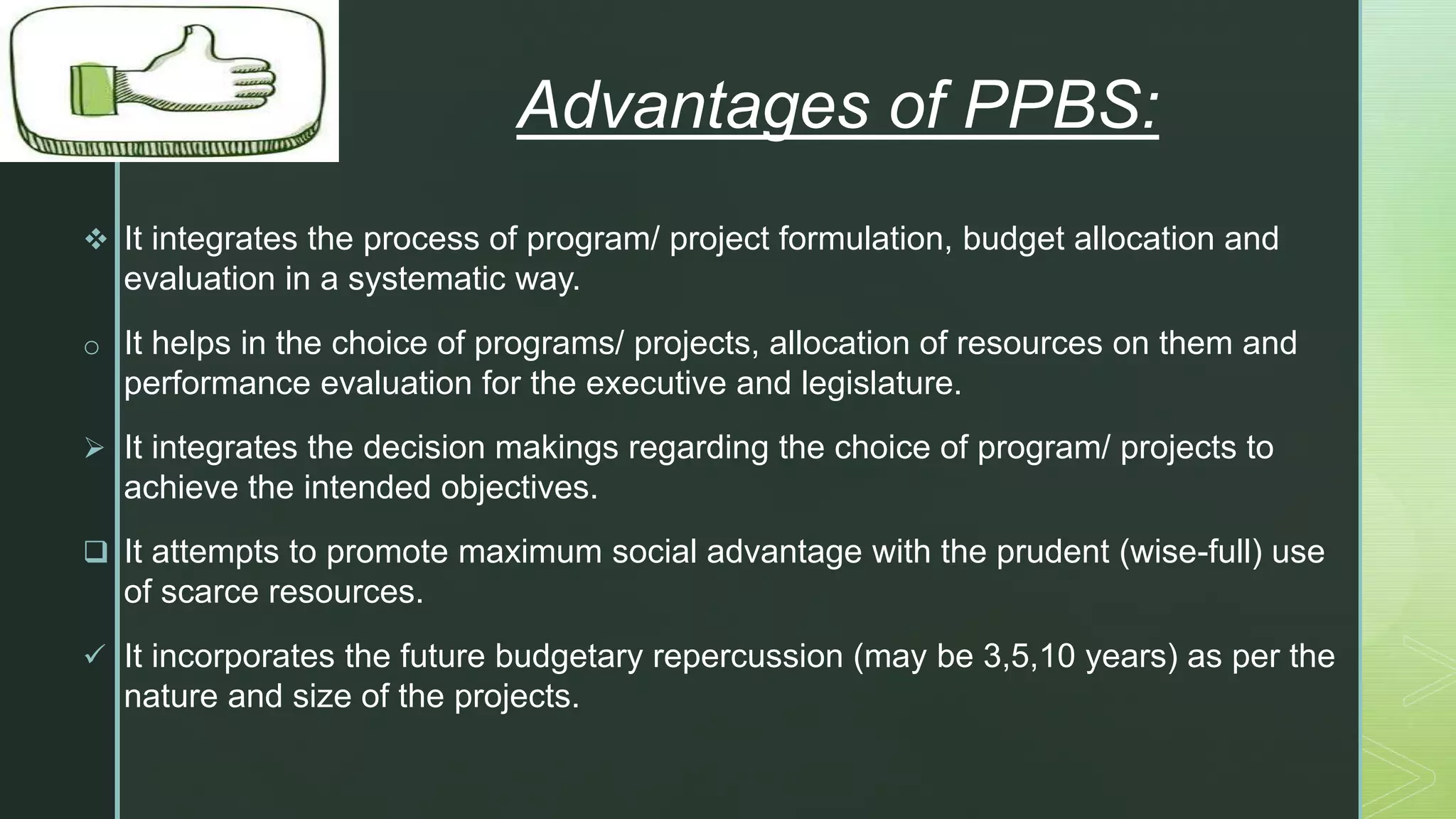 stages of planning, programming and budgeting system (ppbs) | PPTX