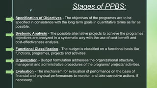 stages of planning, programming and budgeting system (ppbs) | PPTX
