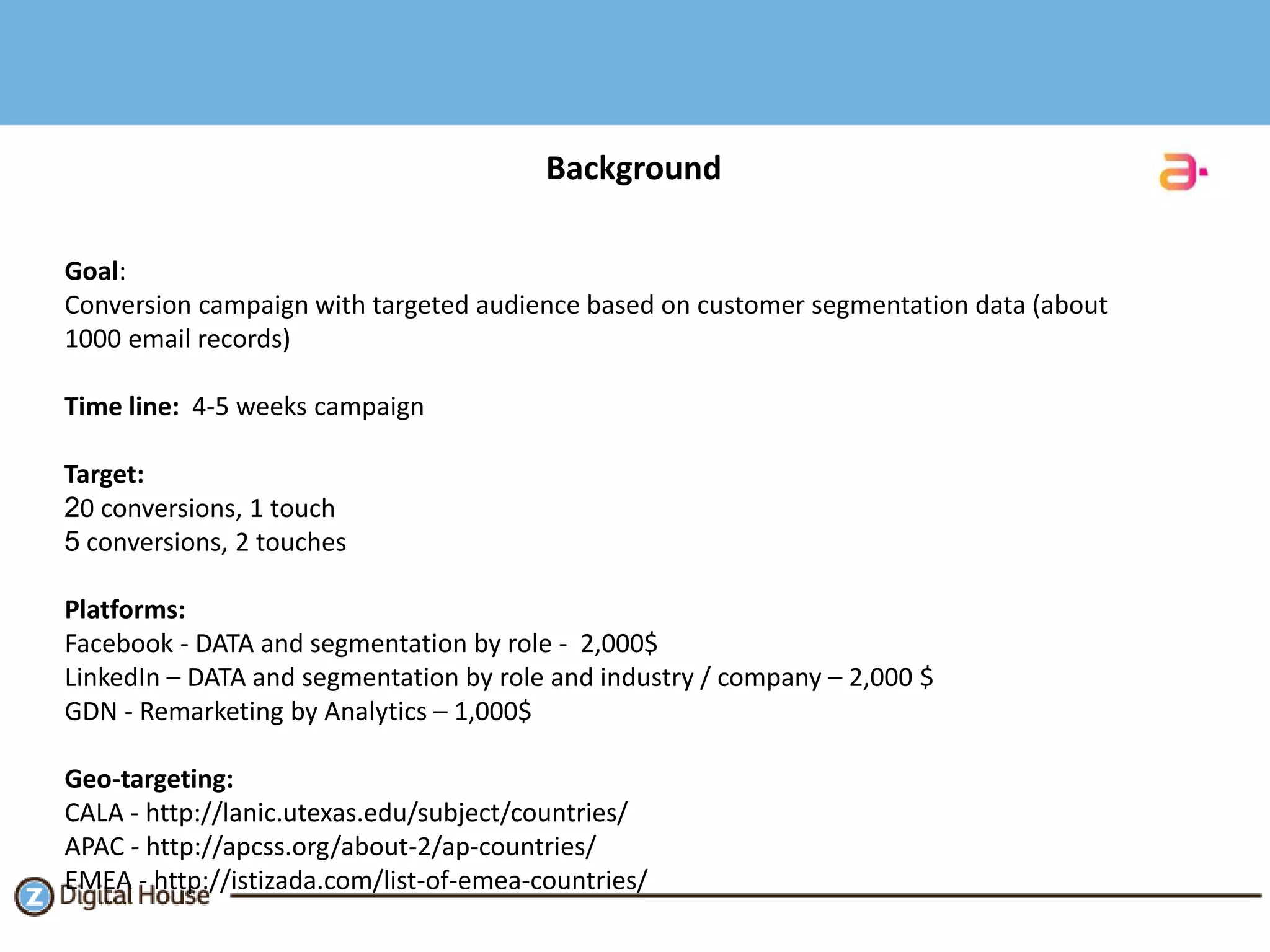 Amdocs campaign flow linkedin case study | PPT