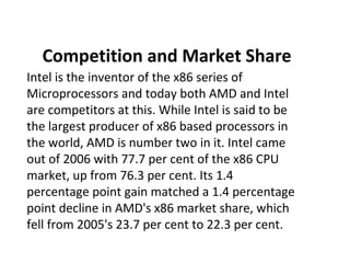 Amd vs intel | PPT