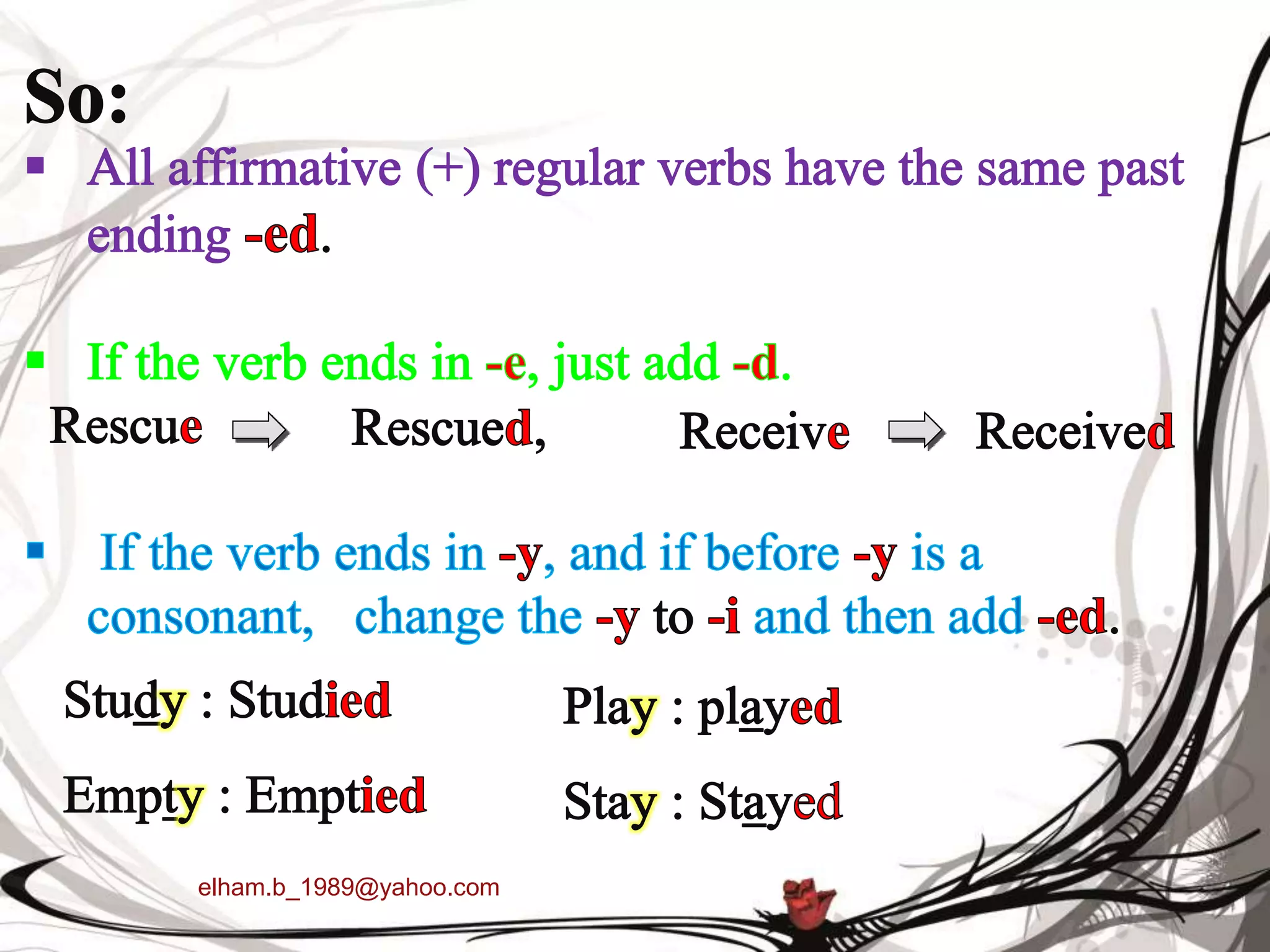Simple Past Grammar | PPTX