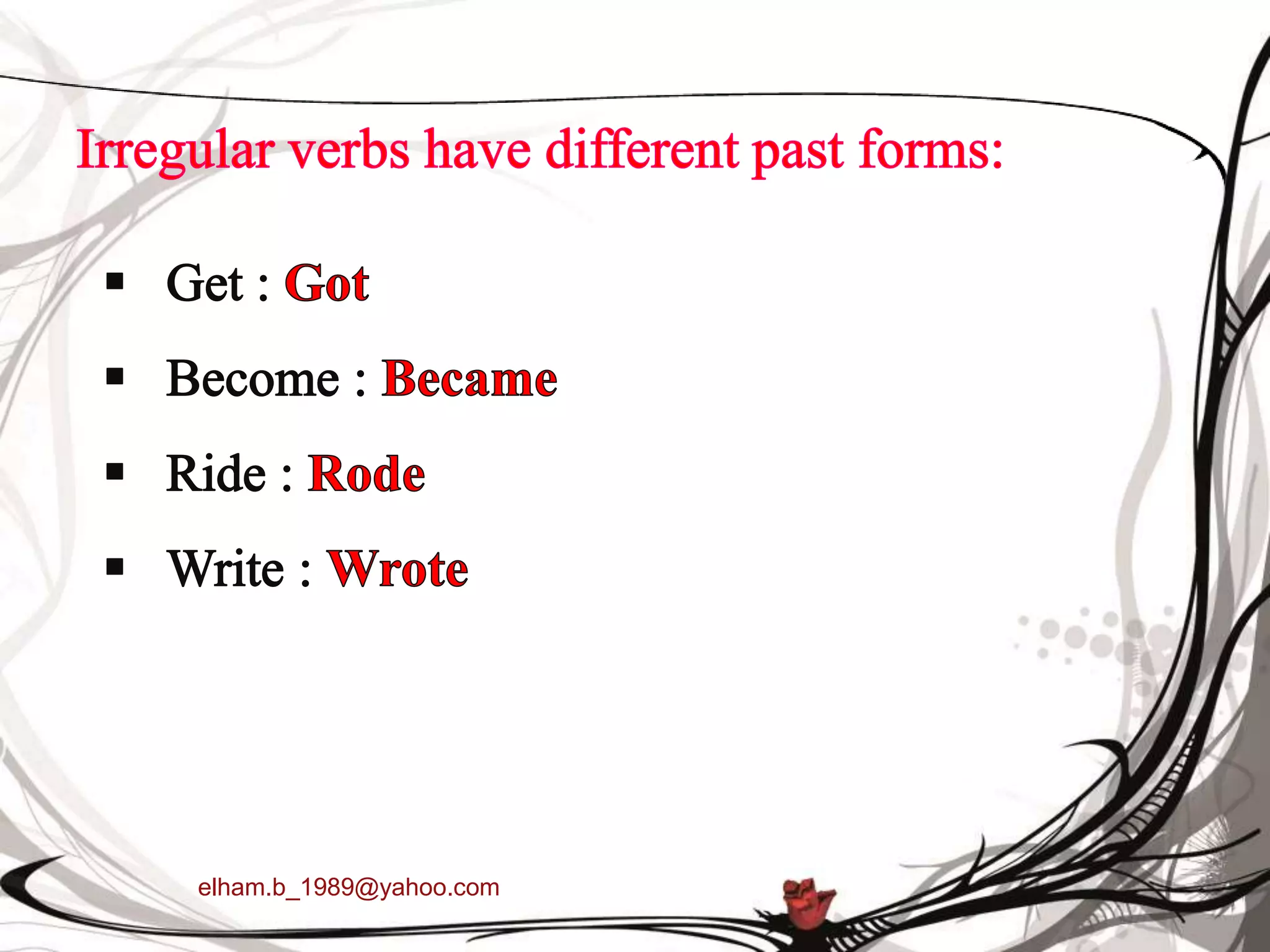 Simple Past Grammar | PPTX