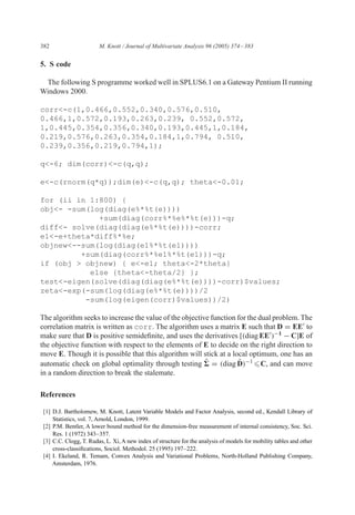 A Measure Of Independence For A Multifariate Normal Distribution And Some Connections With ...