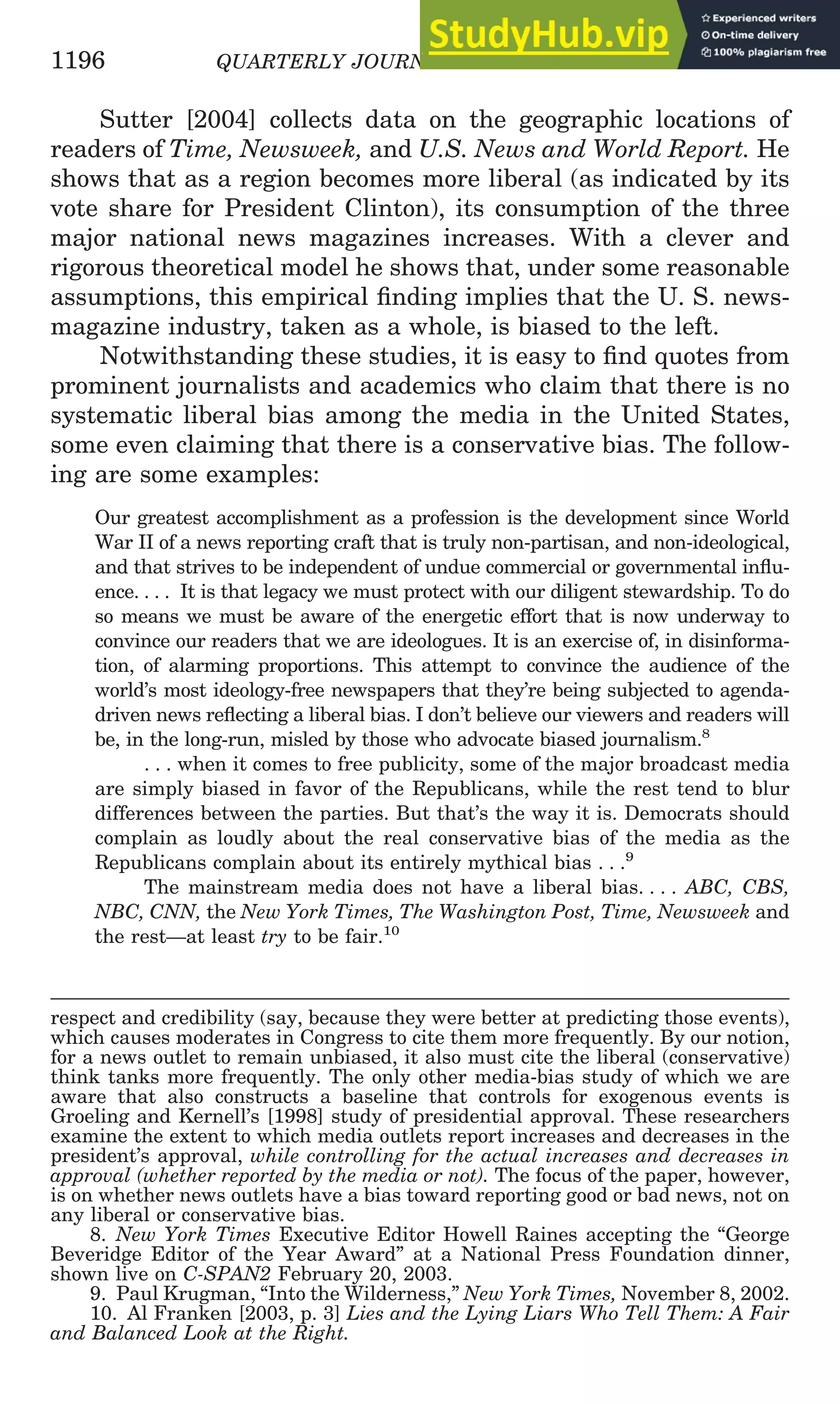 A Measure Of Media Bias | PDF