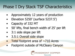 Dry Stack Tailings Facility | PDF