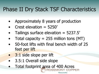 Dry Stack Tailings Facility | PDF