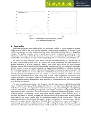 A Mechanism Design Based Approach To Solving Parking Slot Assignment In The Information Era | PDF