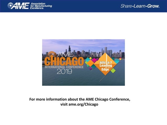AME Chicago 2019 Conference Preview | PPT