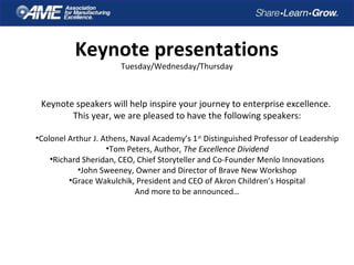 AME Chicago 2019 Conference Preview | PPT