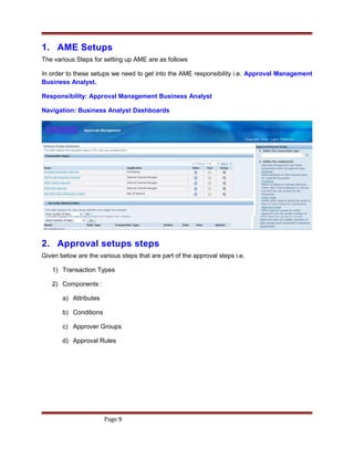 Ame configuration process end to end | DOC