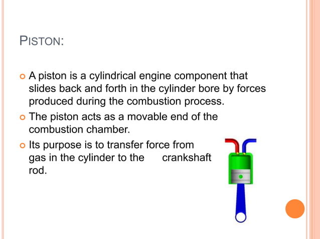 piston material selection | PPTX | Chemistry | Science
