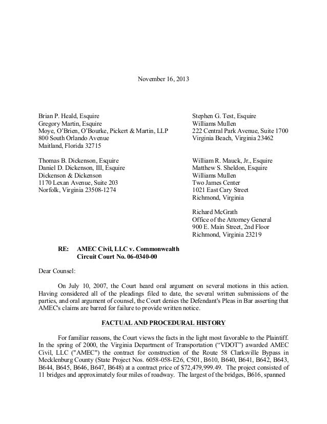 Judicial Opinion AMEC V VDOT 2008 judicial-opinion-amec-v-vdot-2008
