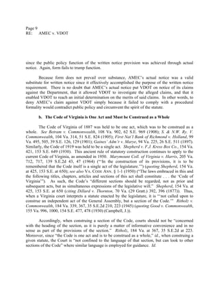 AMEC v. VDOT Opinion 2008 - Justin Ayars | PDF
