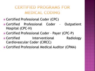 medical coding basic | PPTX