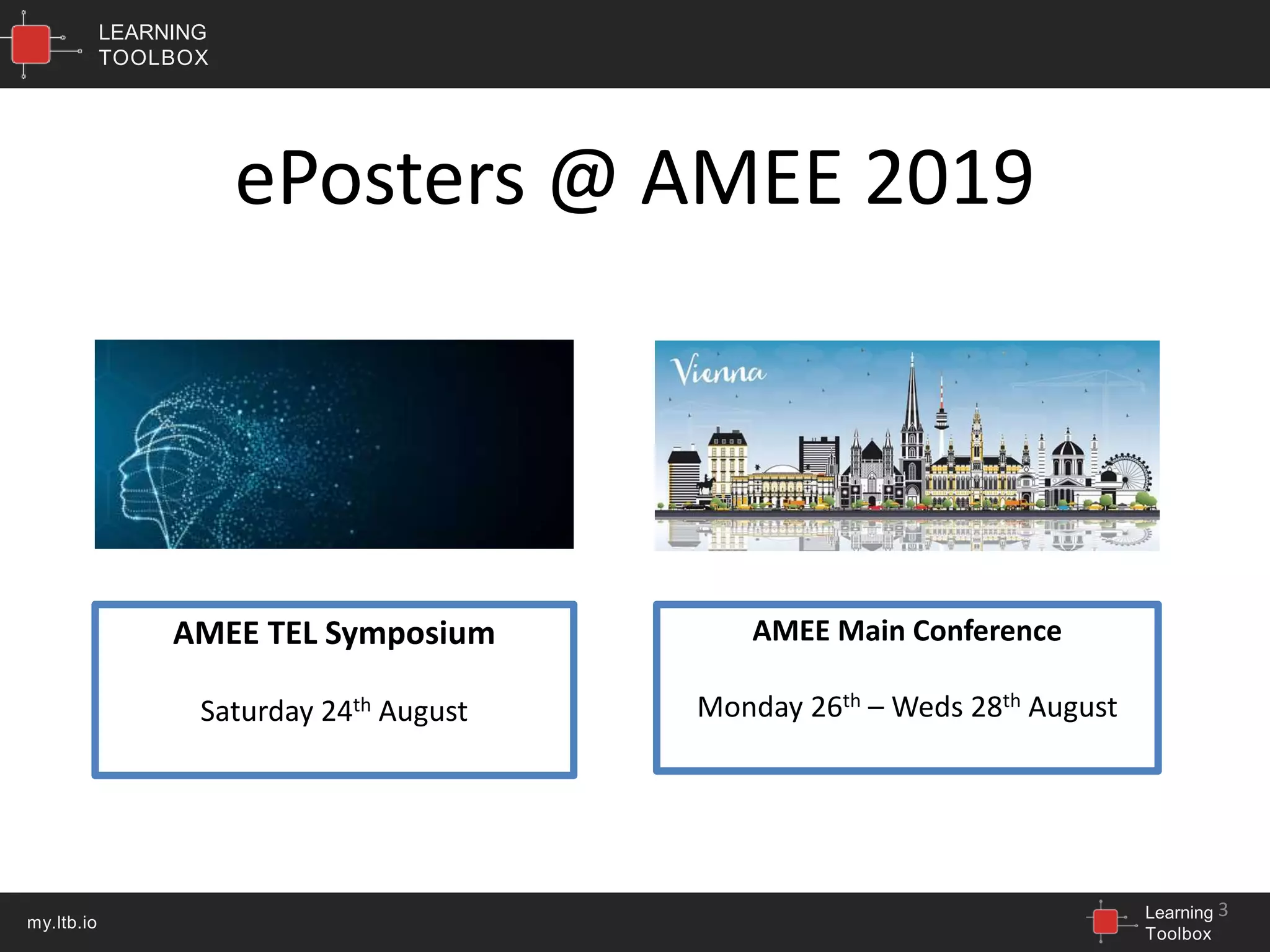 Amee 2019 e posters webinar | PPTX
