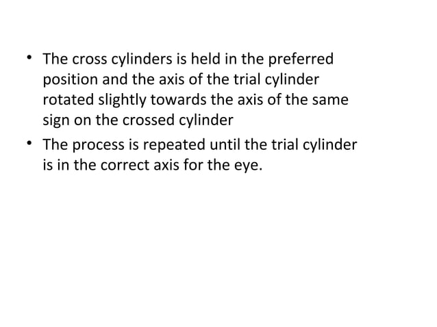 Jackson cross cylinder | PPT