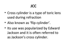 Jackson cross cylinder | PPT