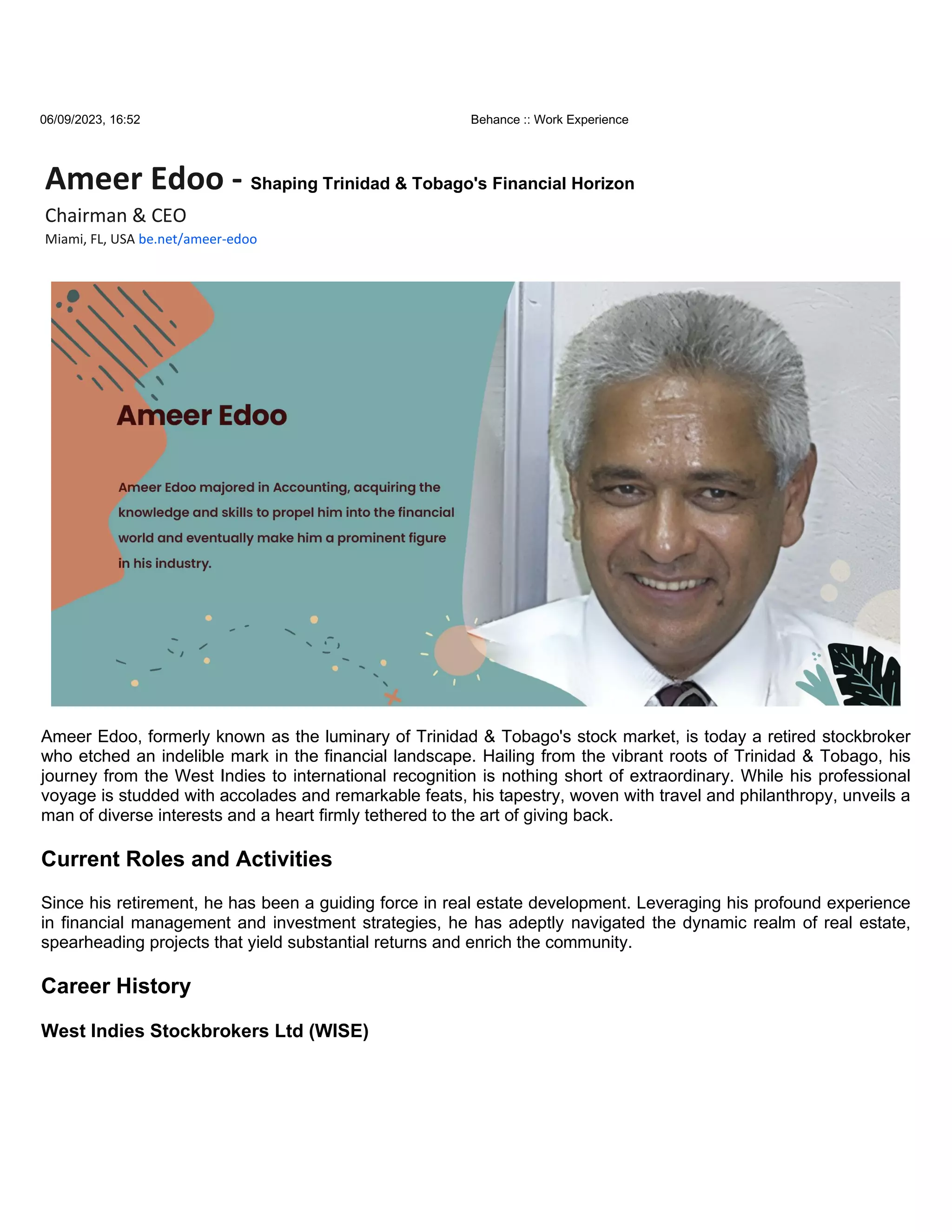 Ameer Edoo Individual Bio with Work Experience.pdf