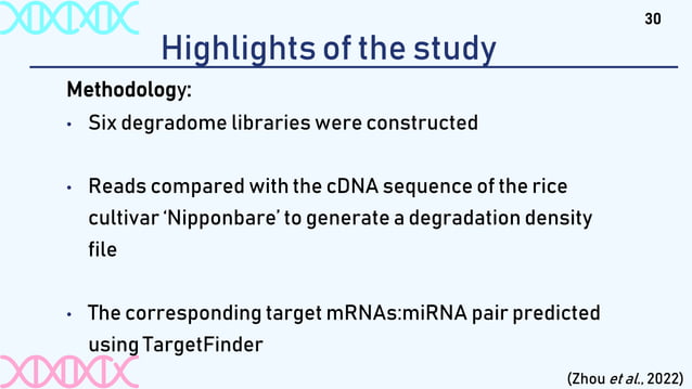 Degradome sequencing and small RNA targets | PPT
