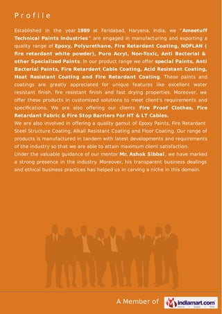 Ameetuff technical-paints-industries | PDF