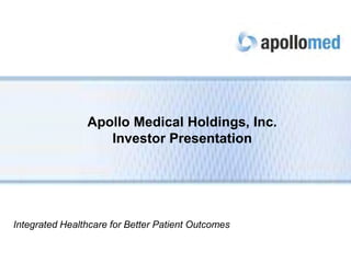 Apollo Medical Holdings, Inc. | PDF