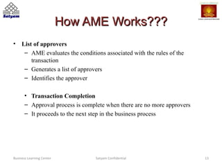 Ame in oracle hrms | PPT