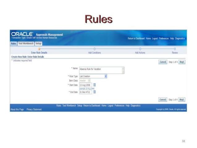 Oracle R12 Approval Management Engine | PPT