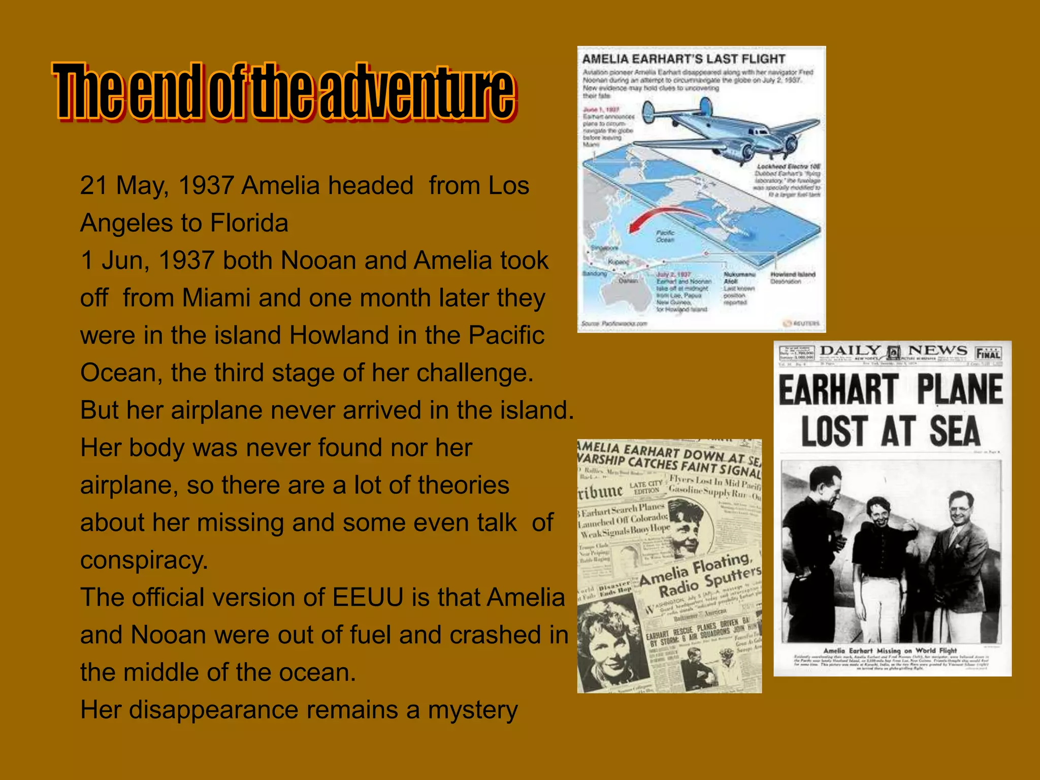 The memorable life of Amelia Earhart | PPT
