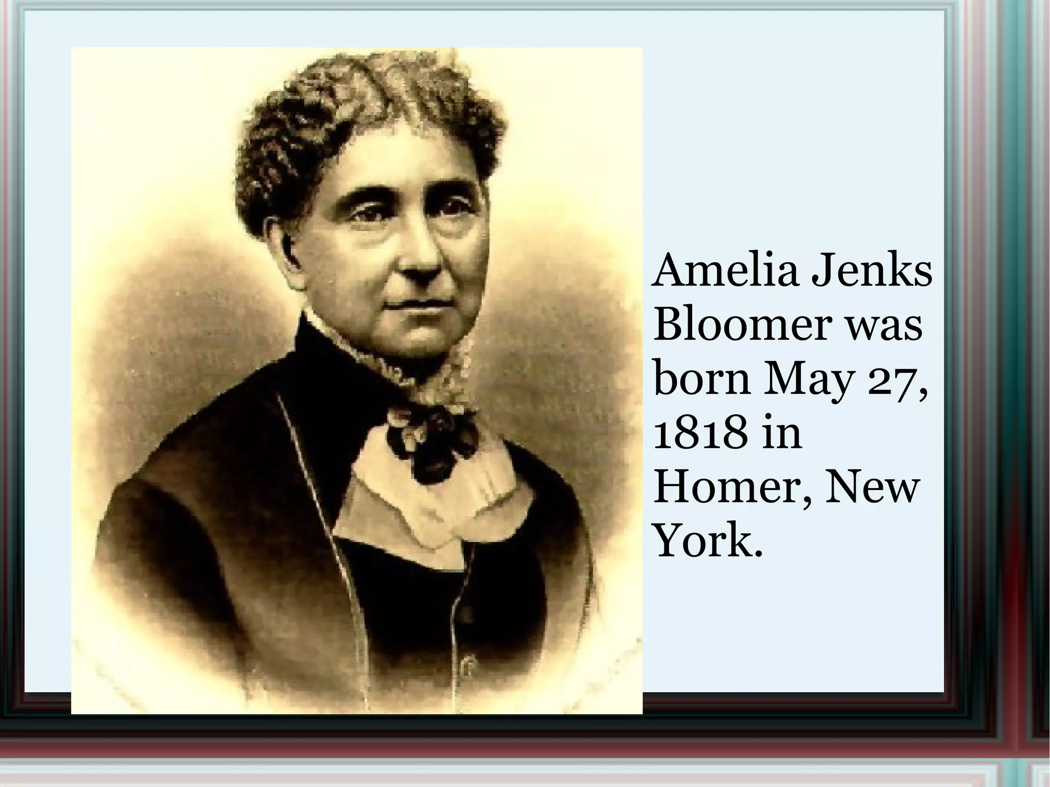 Amelia bloomer | ODP