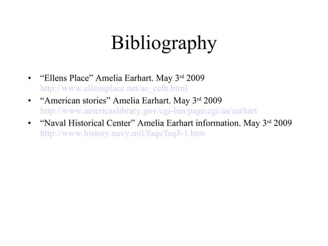 Amelia Earhart | PPT