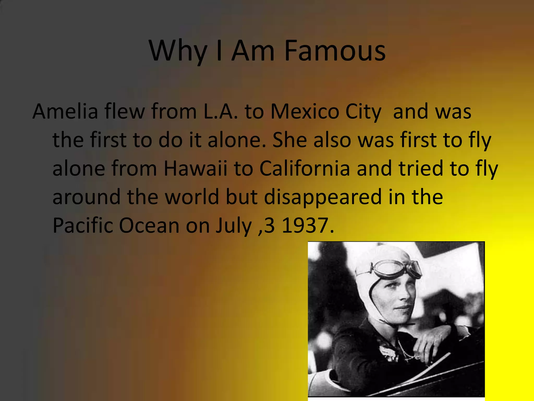 Amelia earhart | PPTX