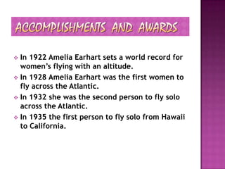 Amelia earhart | PPTX