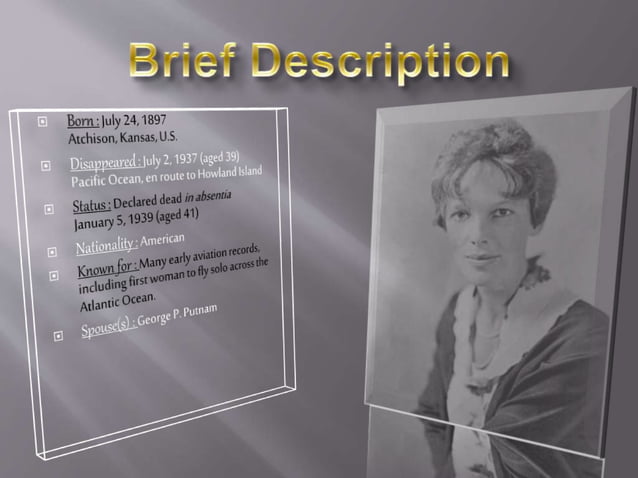 Amelia earhart | PPTX