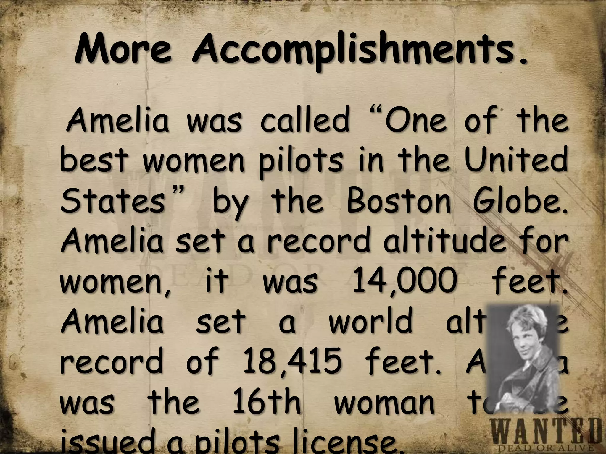 Amelia earhart. | PPTX