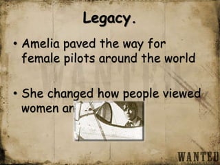 Amelia earhart. | PPTX