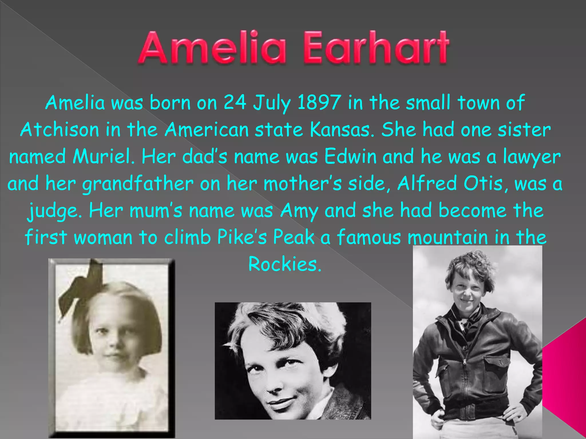 Amelia earhart powerpoint | PPTX