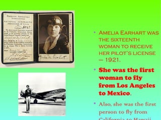 Amelia earhart project 7 | PPT