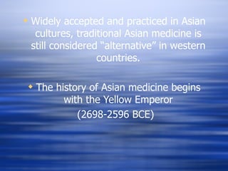 Traditional Medicine In East Asia | PPT