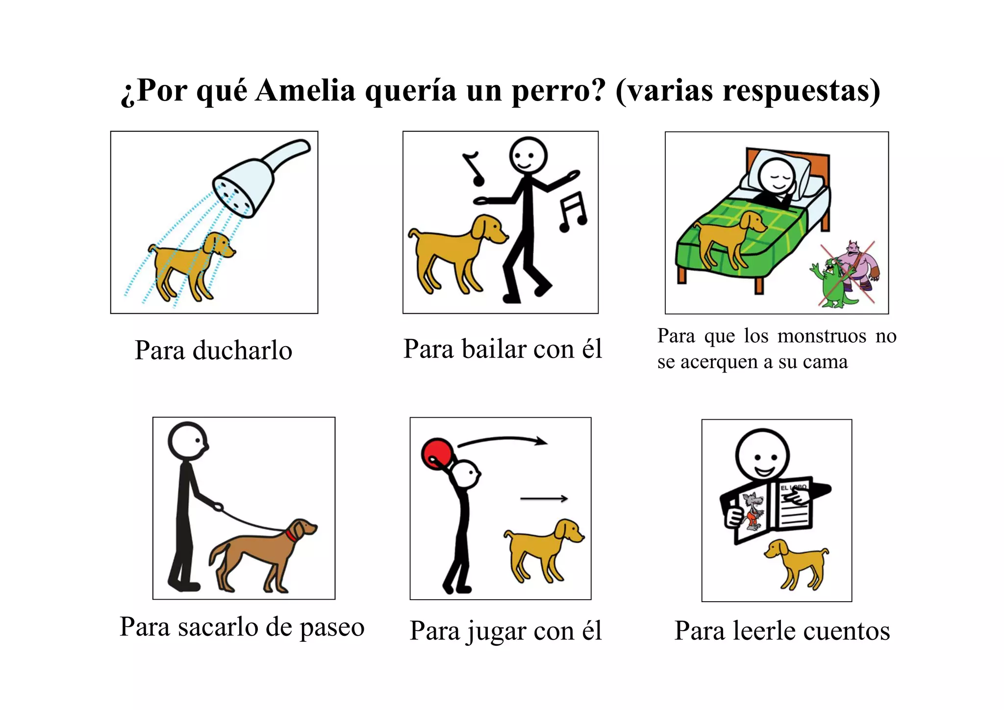 Amelia quiere un perro actividades | PDF