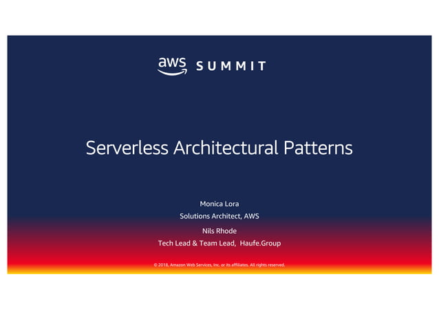 Serverless Architectural Patterns | PPT