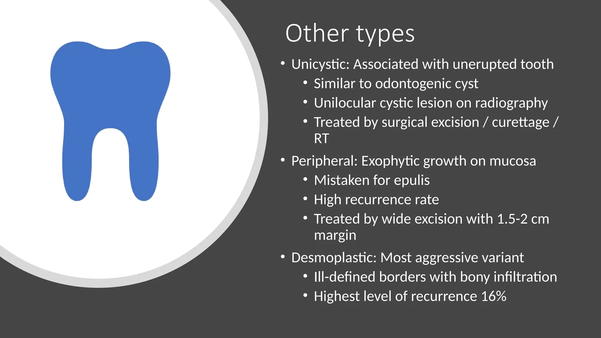 Ameloblastoma of the mandible with reconstruction | PPTX