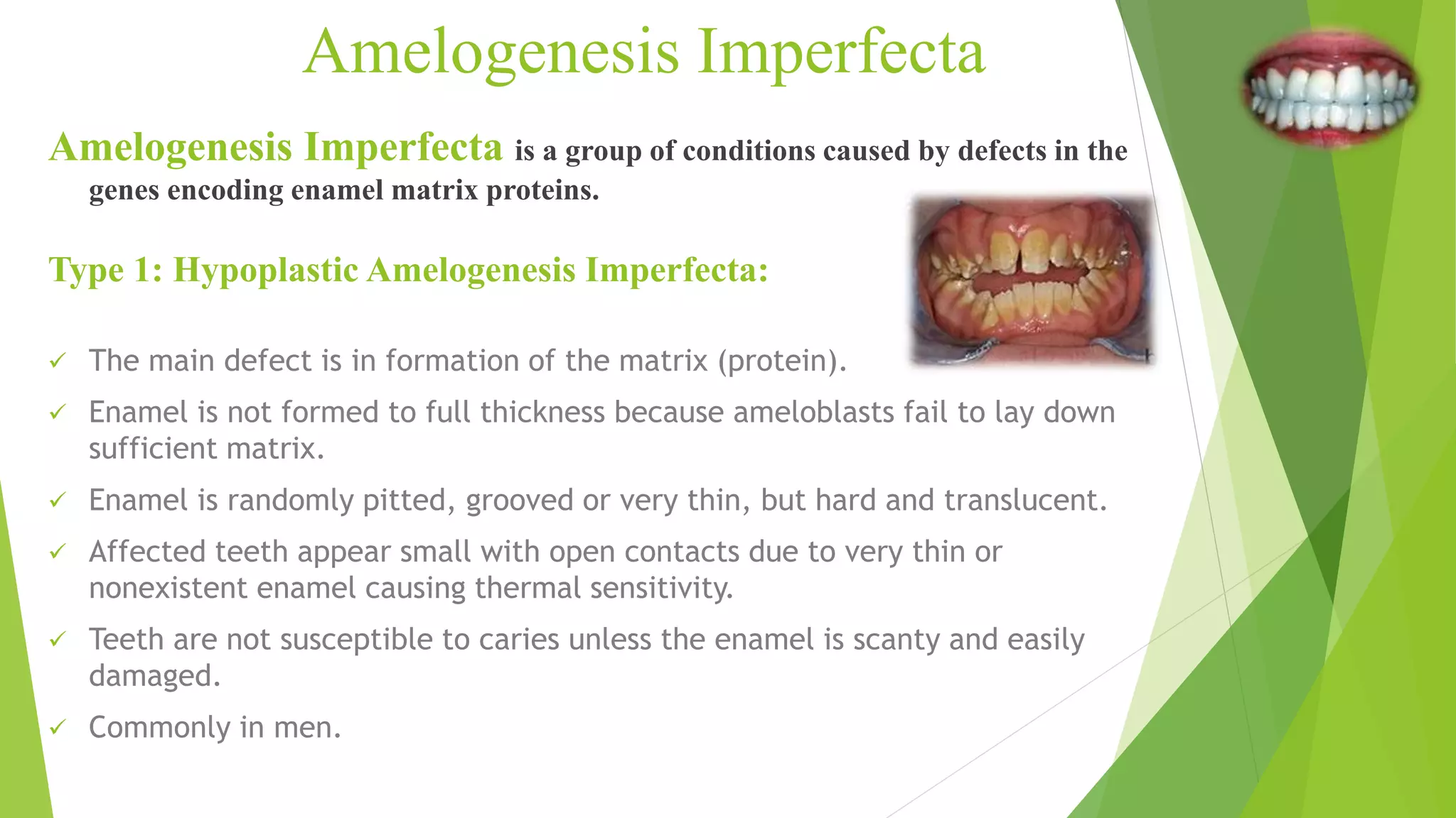 Amelogenesis imperfecta | PPTX