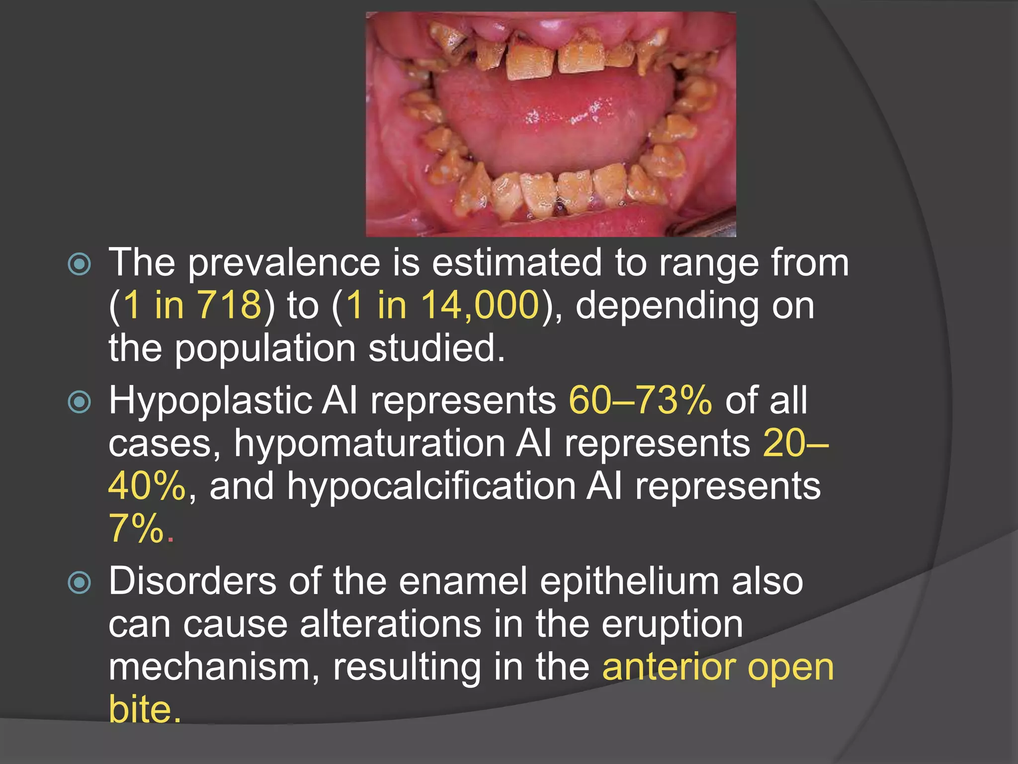 Amelogenesis Imperfecta & Environmental Enamel Hypoplasia | PPTX