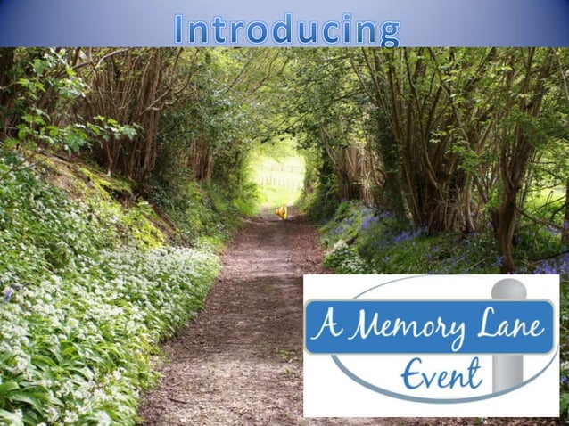 A Memory Lane Event Company overview | PPT
