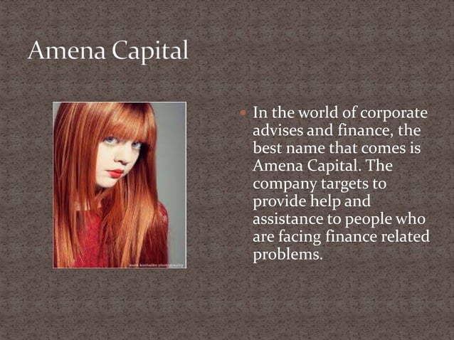 Amena Capital Robert | PPT