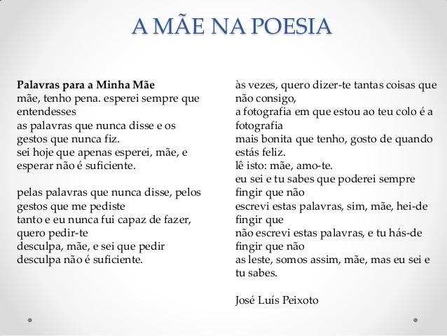 A mãe na poesia