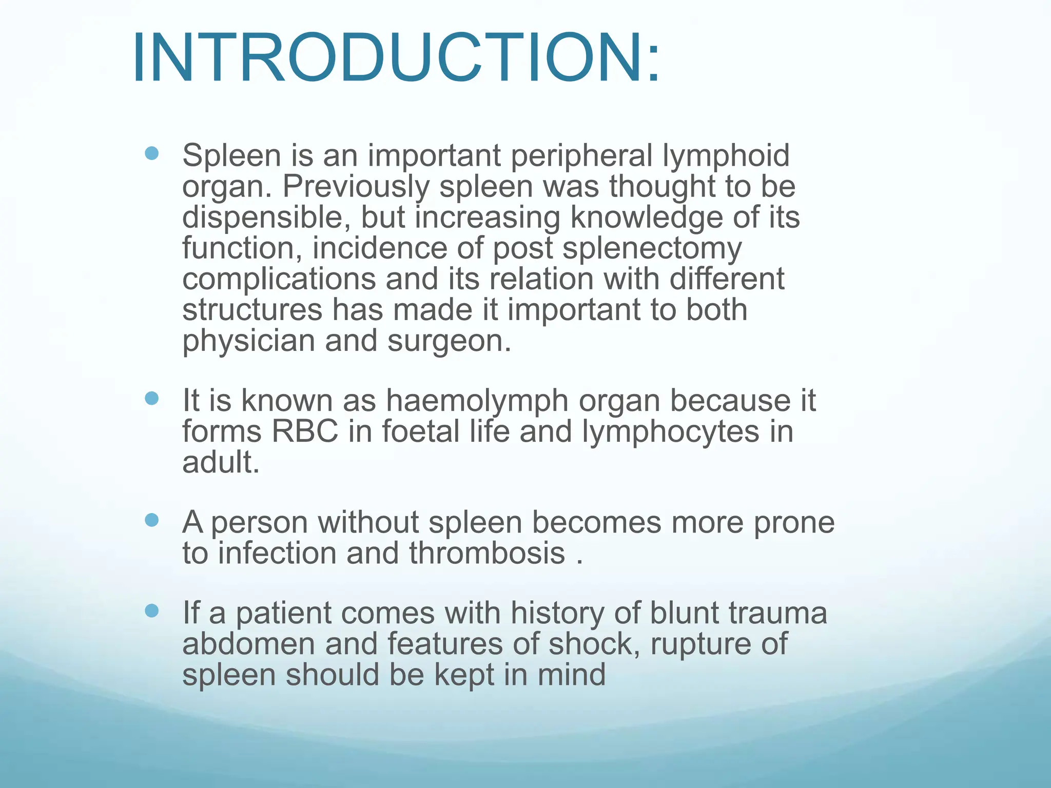 Anatomy and physiology of spleen with surgical implications .pptx