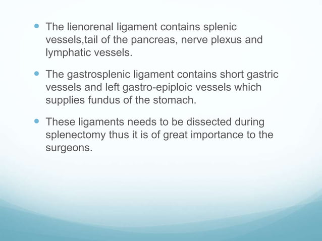 Anatomy and physiology of spleen with surgical implications .pptx ...