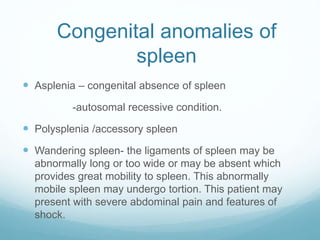 Anatomy and physiology of spleen with surgical implications .pptx